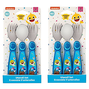 Disney Minnie Mouse Toddler Forks and Spoons Bundle - 6 Pieces - Dishwasher Safe Utensils