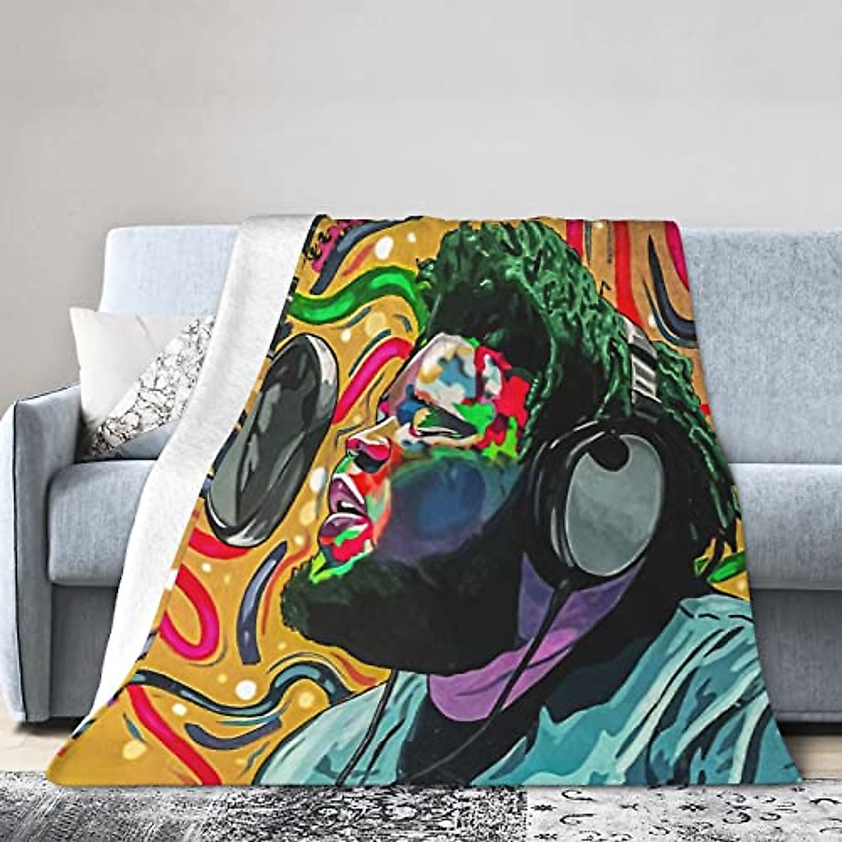 Blanket Soft Flannel Blankets Throw Bedding Room Decor Blanket for Bed Sofa 50"X40"