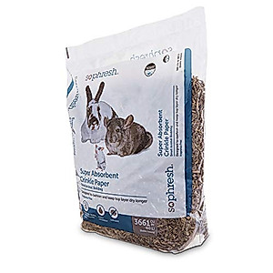 So Phresh Super-Absorbent Recycled Crinkle Paper Small Animal Bedding, 60 Liters
