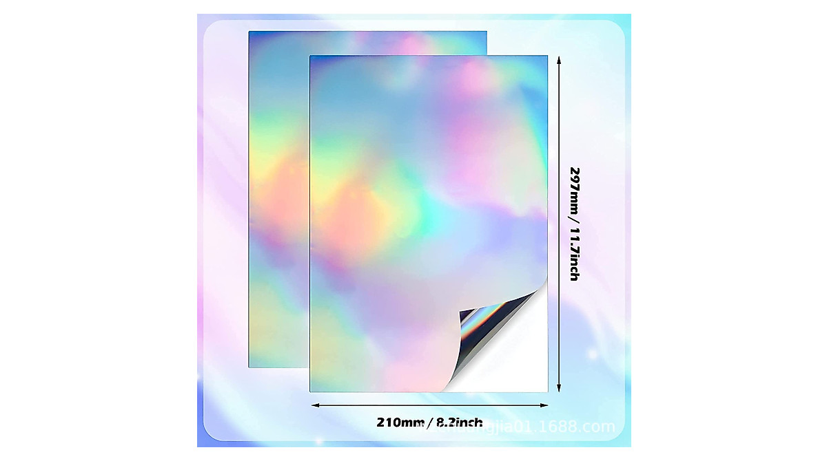 Holographic Sticker Paper - 20 Sheets for Printers