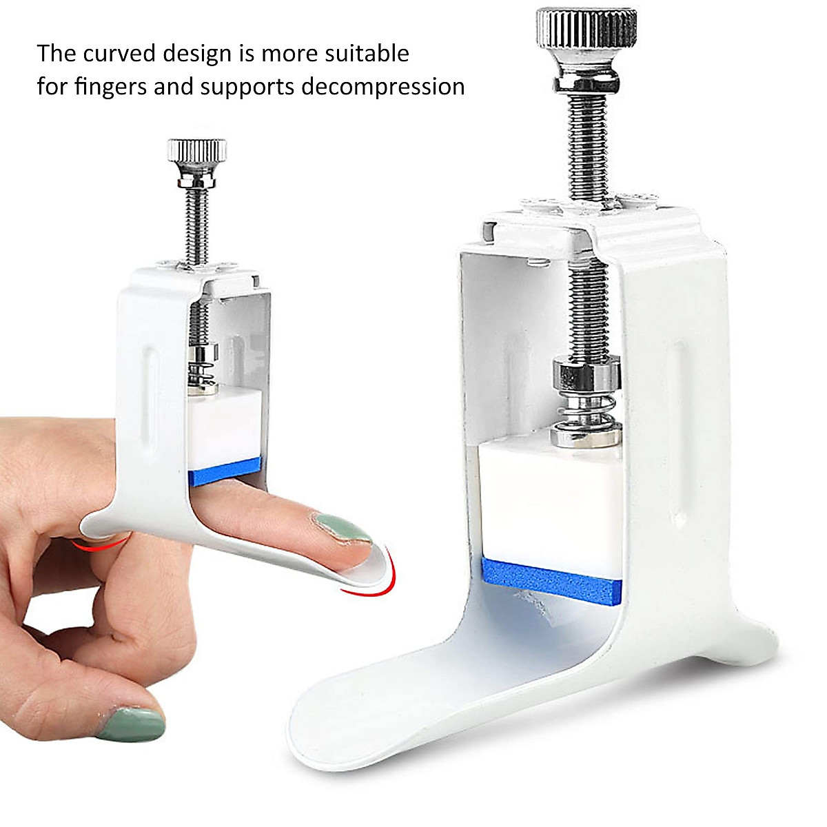 ZJchao Finger Straightener, Adjustable Hand Injury Finger Rehabilitation Tool Joint Pressing Device Arthritis Injury Holder Joint Support Brace for Correcting Finger Flexion Correction Assist Tool