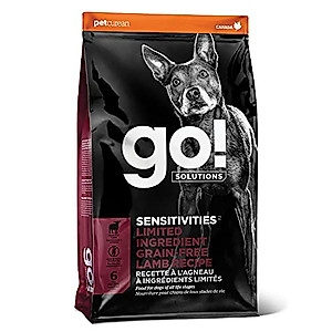 GO! SOLUTIONS Sensitivities – Lamb Recipe – Limited Ingredient Dog Food, 3.5 lb – Grain Free Dog Food for All Life Stages – Dog Food to Support Sensitive Stomachs