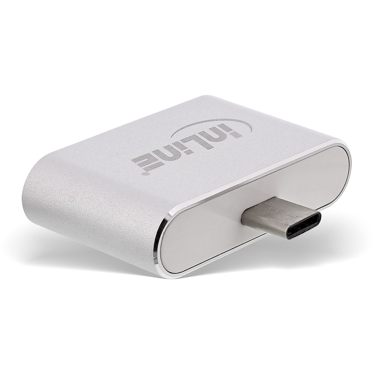 InLine 33291I Mini USB 2.0 Hub, USB C Male to 2X USB A Female Silver