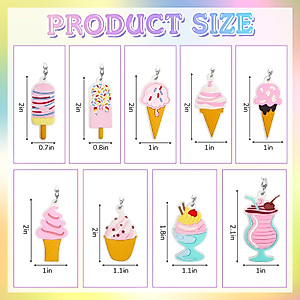 Sasylvia 36 Ice Cream Party Gifts Christmas Gift Ice Cream Party Favors Keychain Cute Ice Cream Party Decorations Appreciation Thank You Gifts