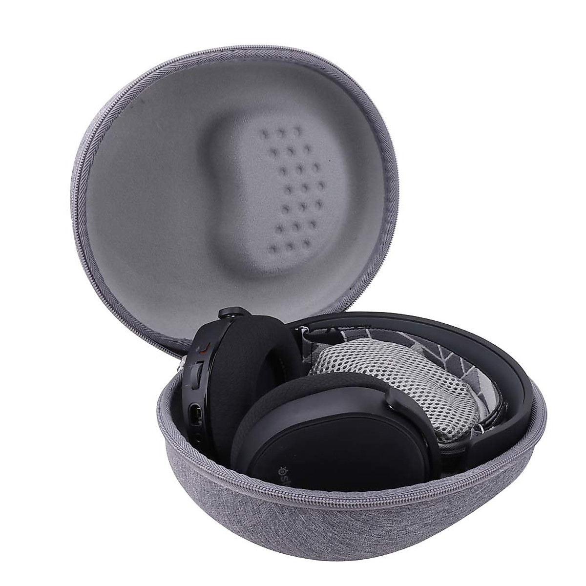 Aenllosi Hard Storage Case for SteelSeries Arctis 1 3 5 7 7X 7+ 7P+ 9 9X PRO PRO+ Prime/Arctis Nova PRO 1 1P 1X 3 7 7X 7P Gaming Headset(Grey)