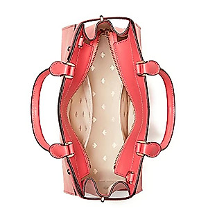 Kate Spade Cameron Staci Medium Satchel Garden Pink Crossbody Saffiano Leather