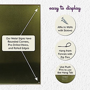 Do Not Disturb Metal Sign - Easy-to-Hang Wall Decor - Fun Tin Signs for Man Cave - Metal Dorm Room Decorations, Garage Signs, and Man Cave Signs