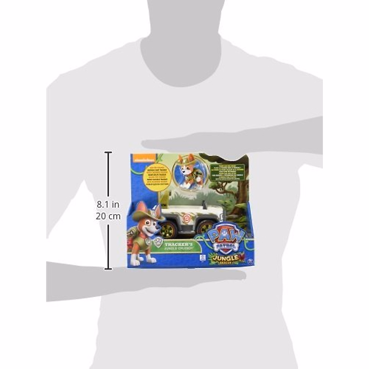 Paw Patrol, Jungle Rescue, Tracker’s Jungle Cruiser, Vehicle & Figure