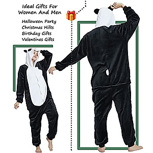 Très Chic Mailanda Panda Cosplay Pajamas Adult Unisex Onesies Animal Sleepwear Halloween Costume