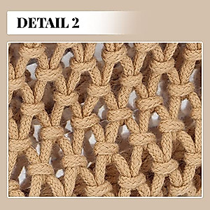 Freie Liebe Small Crochet Tote Bag for Women Summer Mesh Woven Handbags Beach Hobo Bag