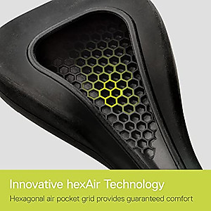 Delta Cycle & Home HexAir Peloton Seat Cushion - Instant Response, Pressure Reducing HexAir Grid Technology - Not Padded Gel - Bicycle Seat Cushion for Road, Mountain, and All Indoor Exercise Bikes