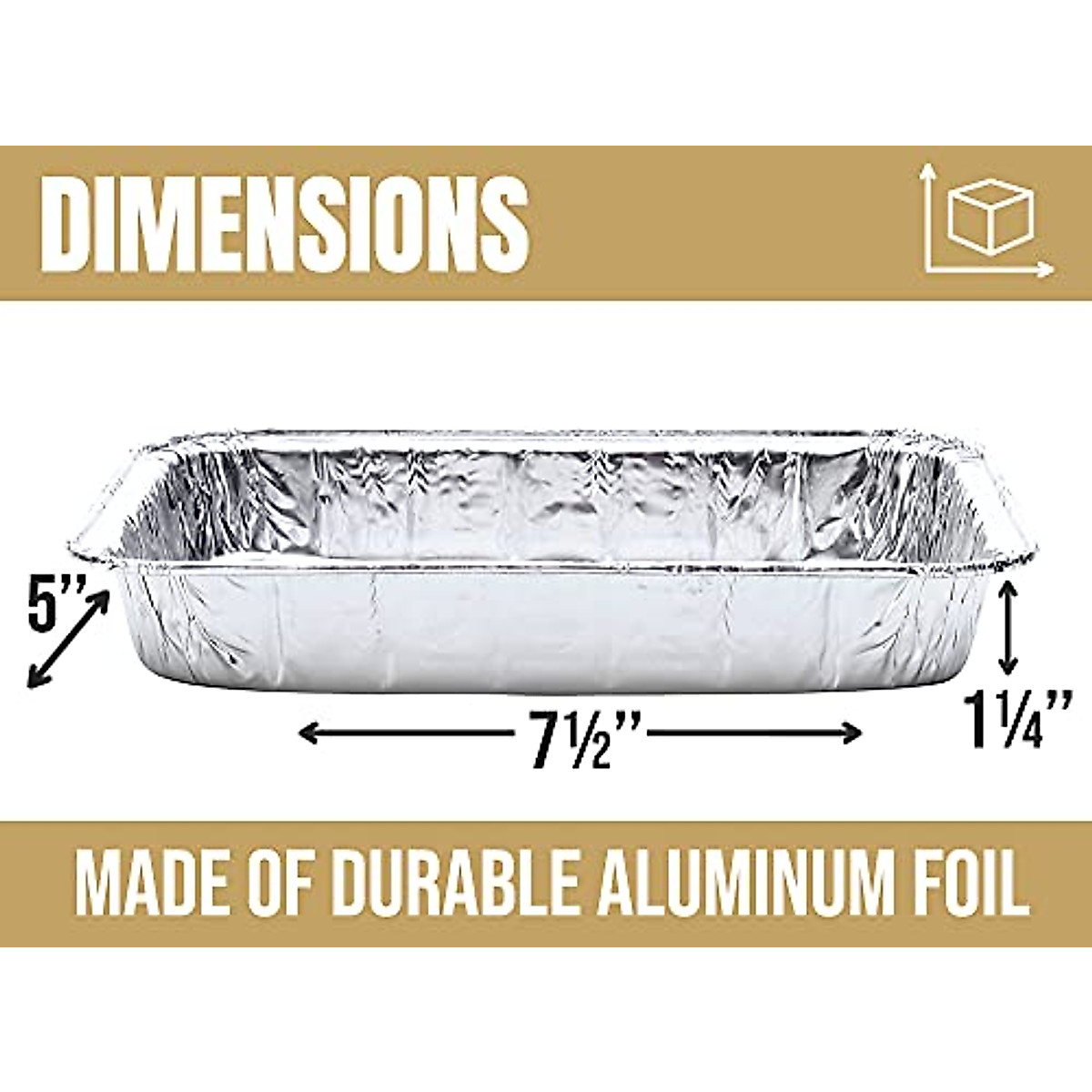 Weber Grills Compatible Drip Pans [30-Pack], Bulk Package, Aluminum Foil BBQ Grease Pans for Easy Drain Management of Weber Grills - 7 1/2" x 5"