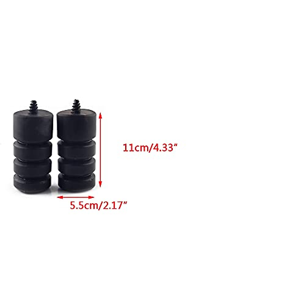 beler 2pcs Tailgate Bump Stop Bumper Spare Tire Carrier Fit for Jeep Wrangler JK JL 2007-2020