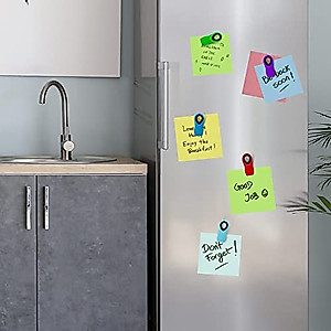 Chip Clips Heavy Duty, 12 Pack 6 Assorted Bright Colors Magnetic Clips for Refrigerator, Magnet Clips, Bag Clips for Food Packages Storage, Snack Bags and Food Bags