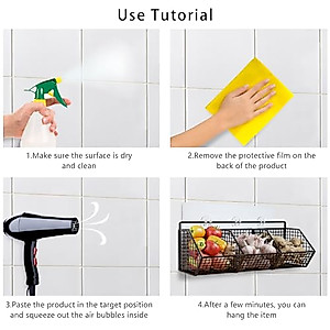 Ouligay 2PCS Shower Caddy Adhesive Hooks Replacement No Drilling Shower Wall Caddy Hooks Strong Sticker Hooks Corner Shower Caddy Adhesive Sticker for Bathroom Shower Caddy