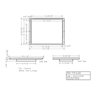 19 Inch Arcade Game LED Monitor, Jamma Monitor MAME and Cocktail Game cabinets