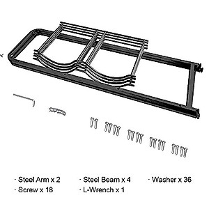 Water Cooler Jug Rack for 5 Gal Water Bottle, Water Bottle Rack, Water Bottle Holder, 4-Tier Heavy Duty Water Bottle Holder Storage Rack for 5 Gallon Water Dispenser, Nano Steel, Space Saver (Black)