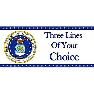 AIR FORCE PERSONALIZED CLASSIC BANNER (18" x 40")