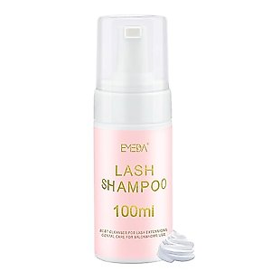 EMEDA Lash Shampoo for Lash Extensions 100ml /3.38 fl.oz Eyelash Extension Cleanser Foam Soap Lash Bath for Eyelash Extensions Home Salon Use