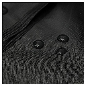 J&C Outdoor Fire Pit Cover, Light weight Patio Chiminea Cover, Waterproof Protective Chimney Fire Pit Heater Cover for Outdoor Garden Heater (Black)