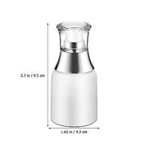 SOLUSTRE 3 Pcs as with cover set cosmetic bottle lotion travel cosmetic containers pump vacuum bottles makeup airless pump bottle travel filling easy to carry Cosmetic bottles