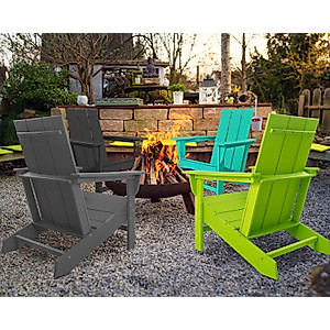 ISYIESA Outdoor HDPE Adirondack Chair (Aruba)