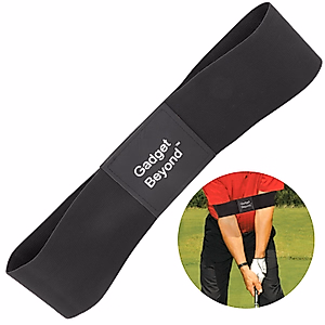 Gadget Beyond Golf Swing Training Aid, Swing Correcting Arm Band Golf arm Training aid Black, Golf Swing aids Training,Golf Swing Trainer