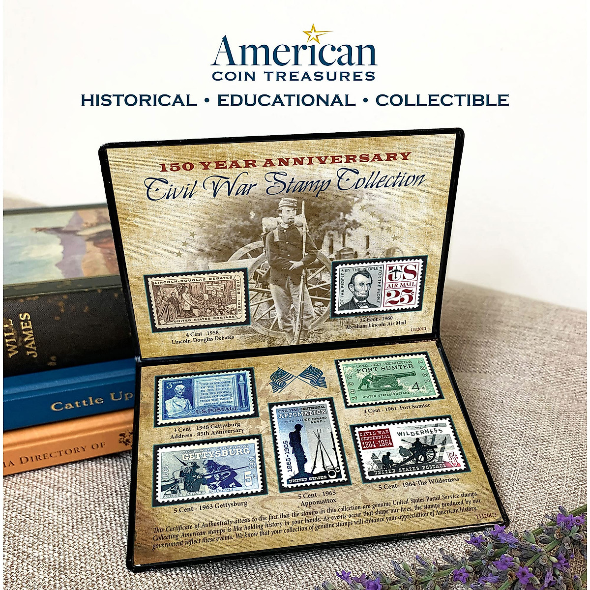 American Coin Treasures 150th Anniversary Civil War Commemorative Stamp Collection