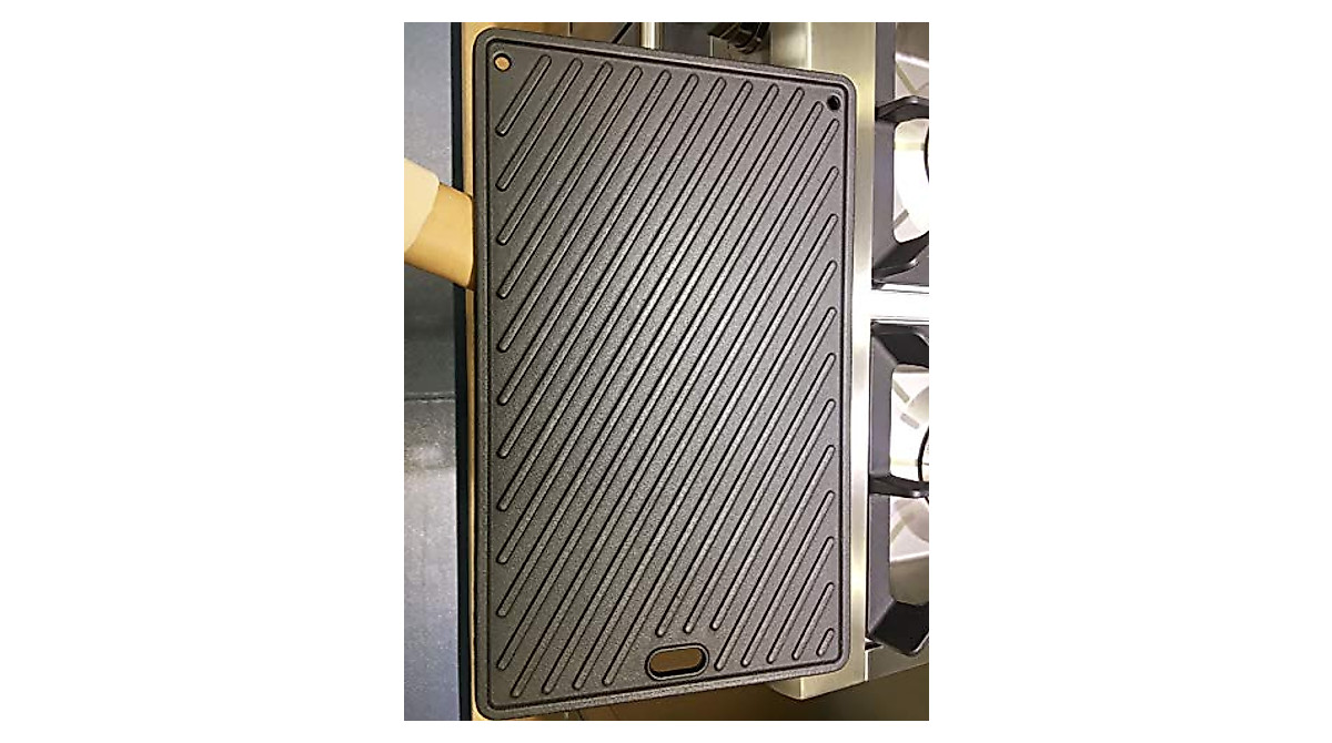 THOR Kitchen Cast-Iron Double Burner Griddle Plate