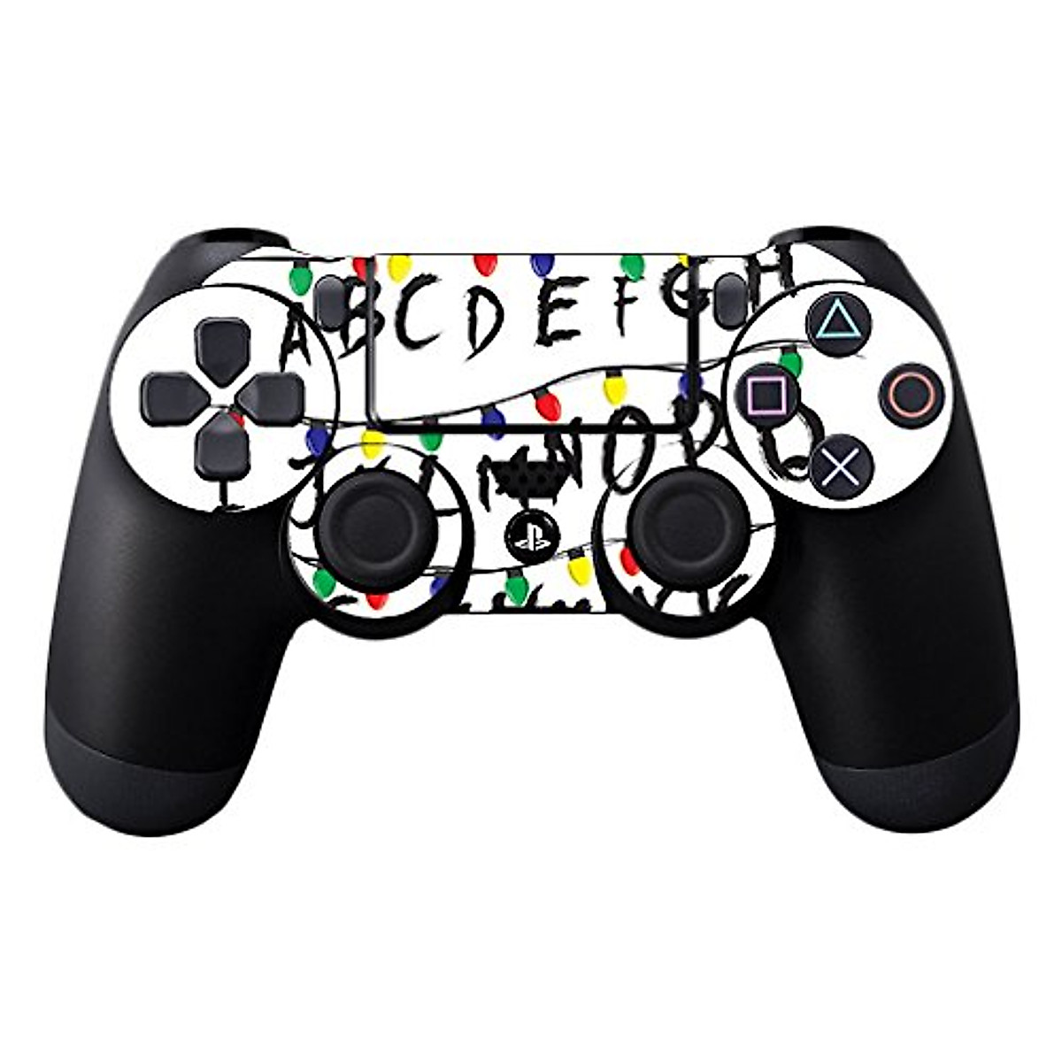 MightySkins Skin Compatible with Sony PS4 Controller - Stranger Alphabet | Protective, Durable, and Unique Vinyl Decal Wrap Cover | Easy to Apply, Remove, and Change Styles | Made in The USA