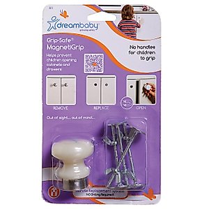 Dreambaby Magnetic Knobs with 4 Screws, White
