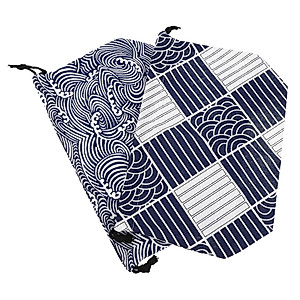 ABOOFAN 2pcs Bento Bag Lunch Bag Lunch Container Bag Cute Tote Bag Book Tote Bag for Women Reusable Tote Cooler Bag Lunch Handy Bento Storage Bag Bento Carrying Bag Cloth Drawstring Japan
