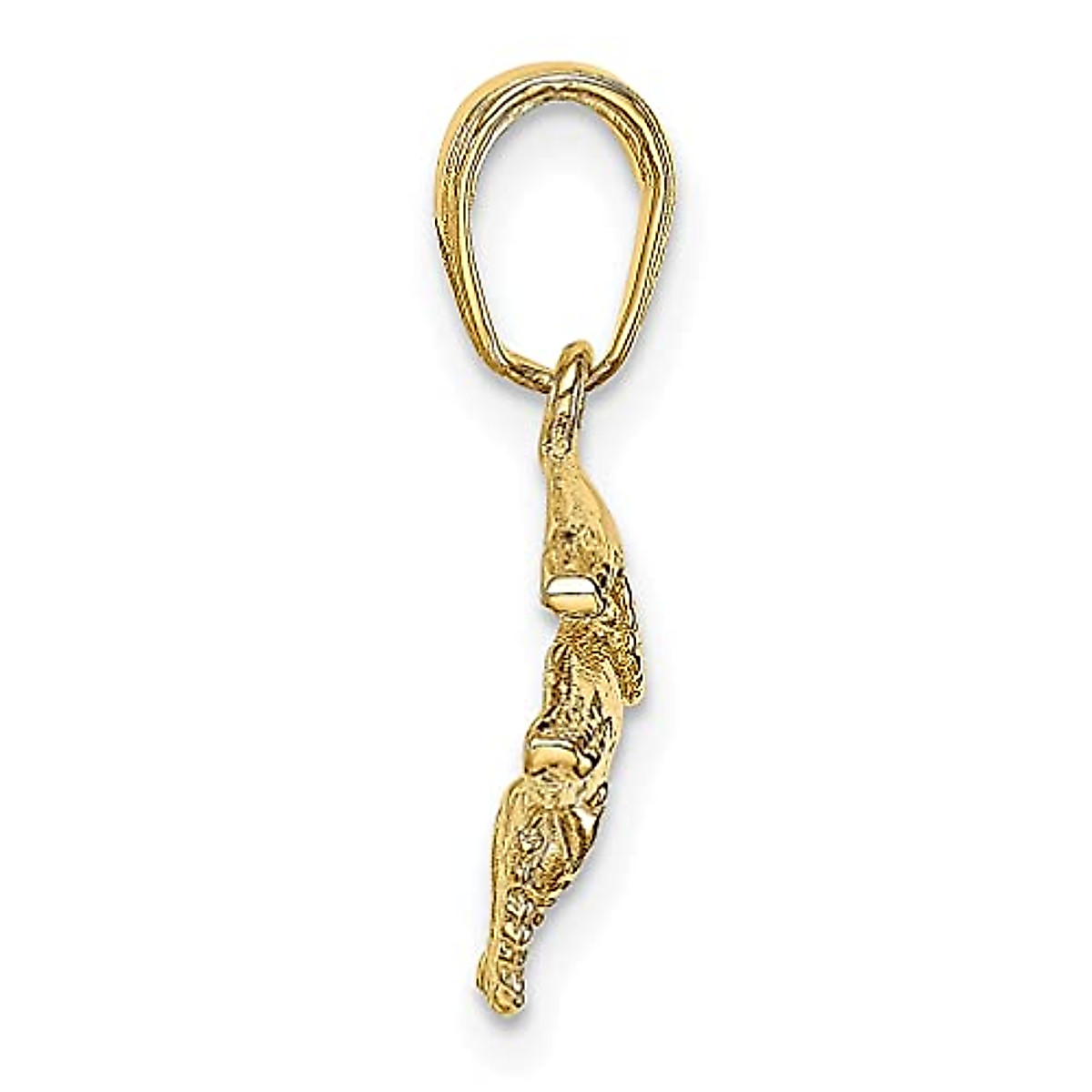 IceCarats 14K Yellow Gold Mother Humpback Whale Necklace Charm Pendant 21mm x 20mm Only