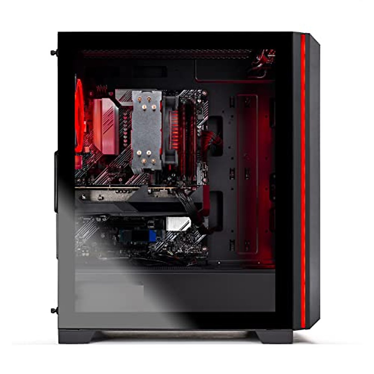 Skytech Gaming Skytech Chronos Gaming PC Desktop – Intel Core i5 12400F 2.5 GHz, Intel Arc A750, 1TB NVME Gen4 SSD, 16GB DDR4 RAM 3200, 650W Gold PSU, 11AC Wi-Fi, Windows 11 Home 64-bit