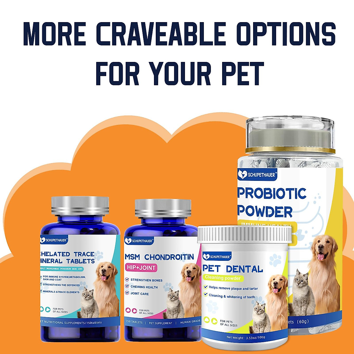 Pet Nutritional 12-in-1 Multivitamin Supplement Tablets for Dogs& Cats, Supports Immune, Skin, Gut Health with Vitamins A, B, C, D, E & Minerals, 150 Tablets