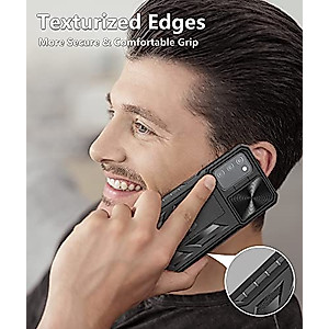 for Samsung Galaxy A03s Protective Case: Military Grade Drop Proof Full Protection Mobile Phone Cover with Kickstand | Durable Rugged Shockproof TPU Matte Textured Tough Bumper Shell