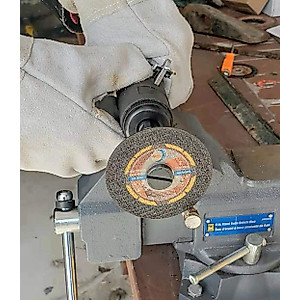 WA 12PACK - 3"x.045"x3/8" Thin Cut Off Disc, Die Grinder Tool Accessories Cutting Wheel and Mounting Mandrel Kit, 3 inch Cutoff 3/8 in Arbor for Metal, Steel, Stainless, Wood (12 Discs + 1 Mandrel)