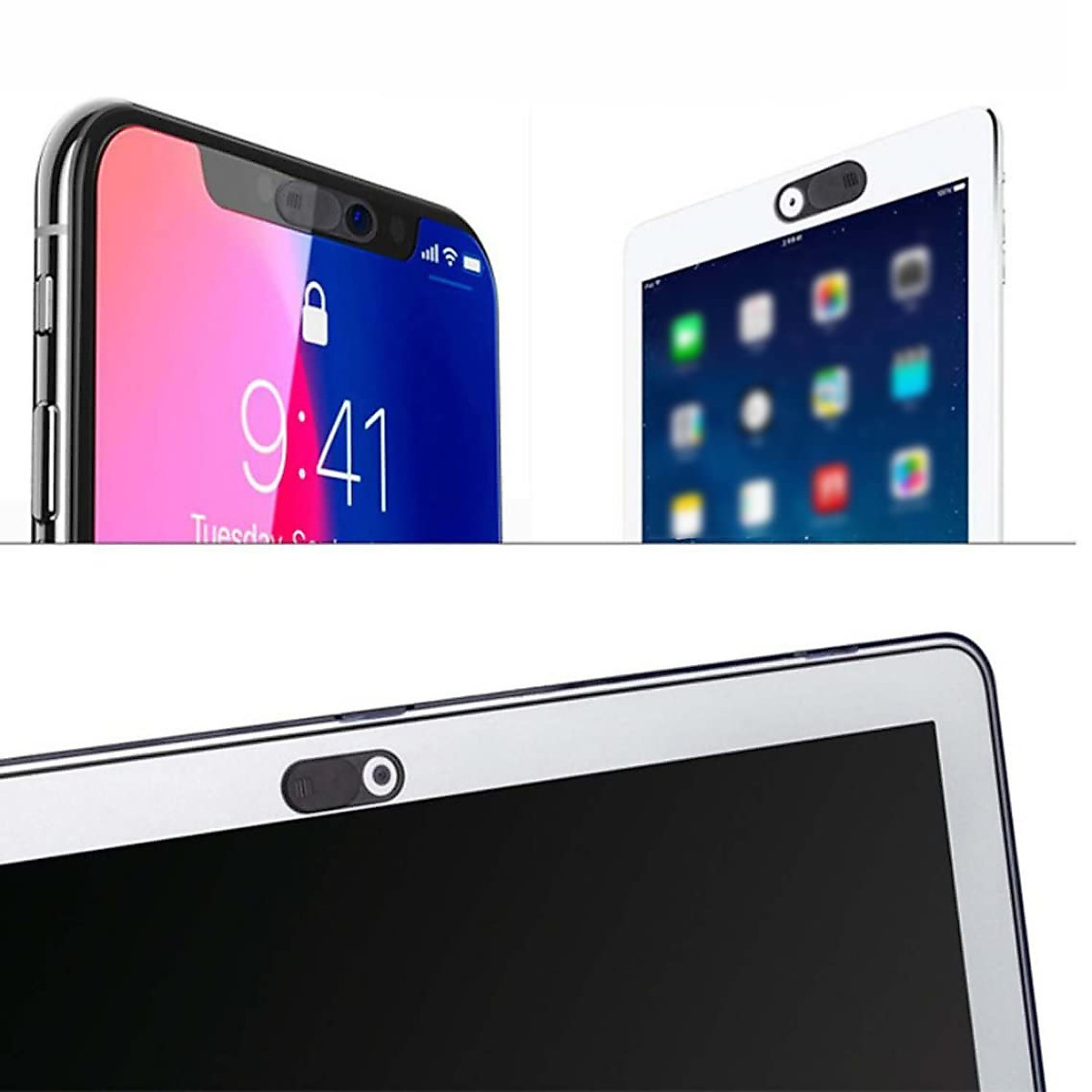 Greewen Webcam Cover Camera Privacy ion Cover Phone Computer Lens Privacy Cover, Black