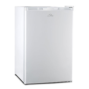 Commercial Cool CCR45W Compact Single Door Refrigerator and Freezer, 4.5 Cu. Ft. Mini Fridge, Black