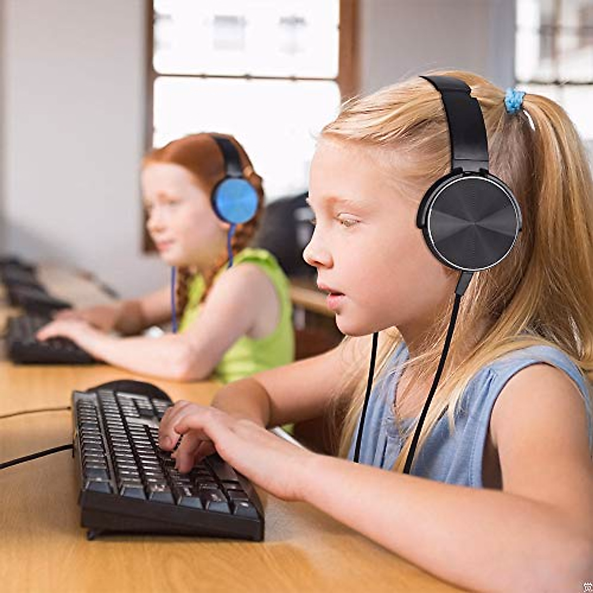 Factorymall Wholesale Bulk Headphones with Microphone 24 Pack for Classroom，Durable Headsets Class Set for School Students Kids and Adult（24 Black）