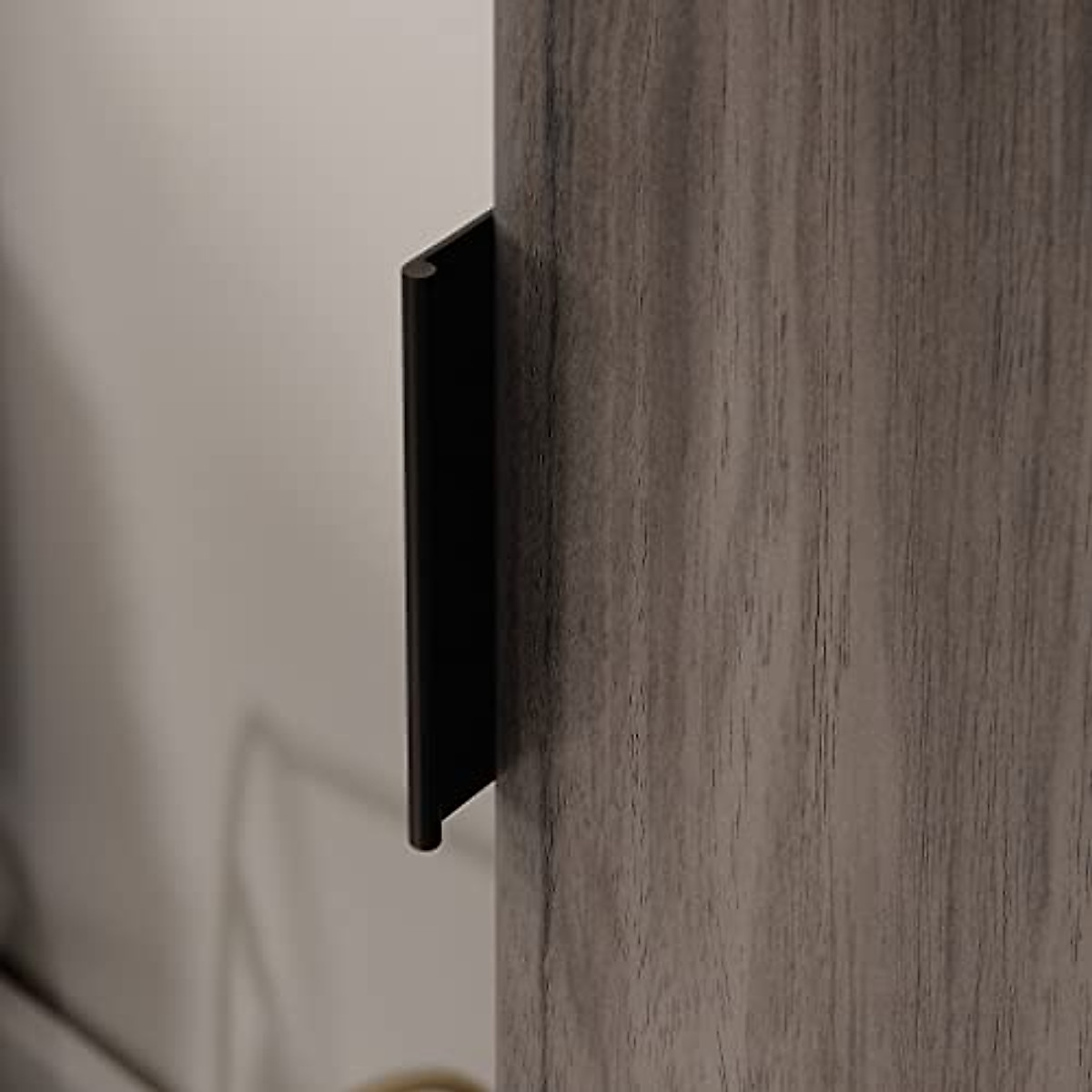 Sauder Clifford Place Storage Cabinet, L: 15.51" x W: 18.50" x H: 58.27", Jet Acacia Finish