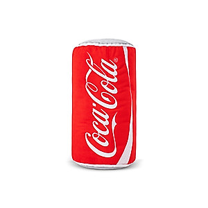 Coca-Cola 15" Novelty Plush Can, Dorm Decor, Squishy Soft Throw Pillow, Collector Toy
