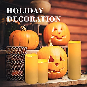 ECLHTLNY 48 Packs Flameless Led Candles, Battery Candles,Simulate Flame,Waterproof Outdoor Indoor Candles with10-Key Remotes and Cycling 24 Hours Timer for Wedding, Table, Festival,Home Decoration…