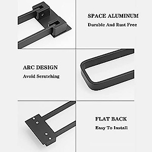 Volongoto Clothes Drying Rack Wall Mount - Space Aluminum 90° Swing Out Wall Mounted Clothes Hanger for Laundry, Hanging Clothes Drying Rack Room Storage Organizer Indoor Outdoor -Black