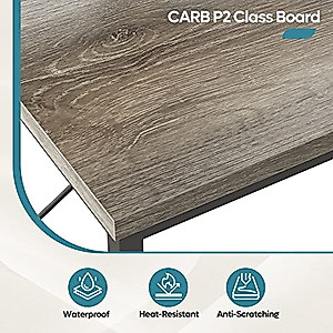 Bestier L Shaped Desk 95.2 Inch 2 Person Long Desk or Reversible Corner Computer Desk for Home Office Large Craft Table U Shaped Gaming Workstation with Monitor Stand & 3 Cable Holes, Gray