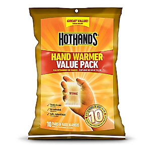 HotHands Hand Warmers 10 Pairs with A Free Carrying Pouch