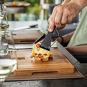 Boska Raclette Grilling Set Milano - Partyclette To Go Set - Suitable for Cheese, Meat, Fish, and Vegetables - Portable Non-Stick - Temperature Control and Dishwasher Safe