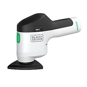 BLACK+DECKER REVIVA 12V MAX Cordless Detail Sander, White