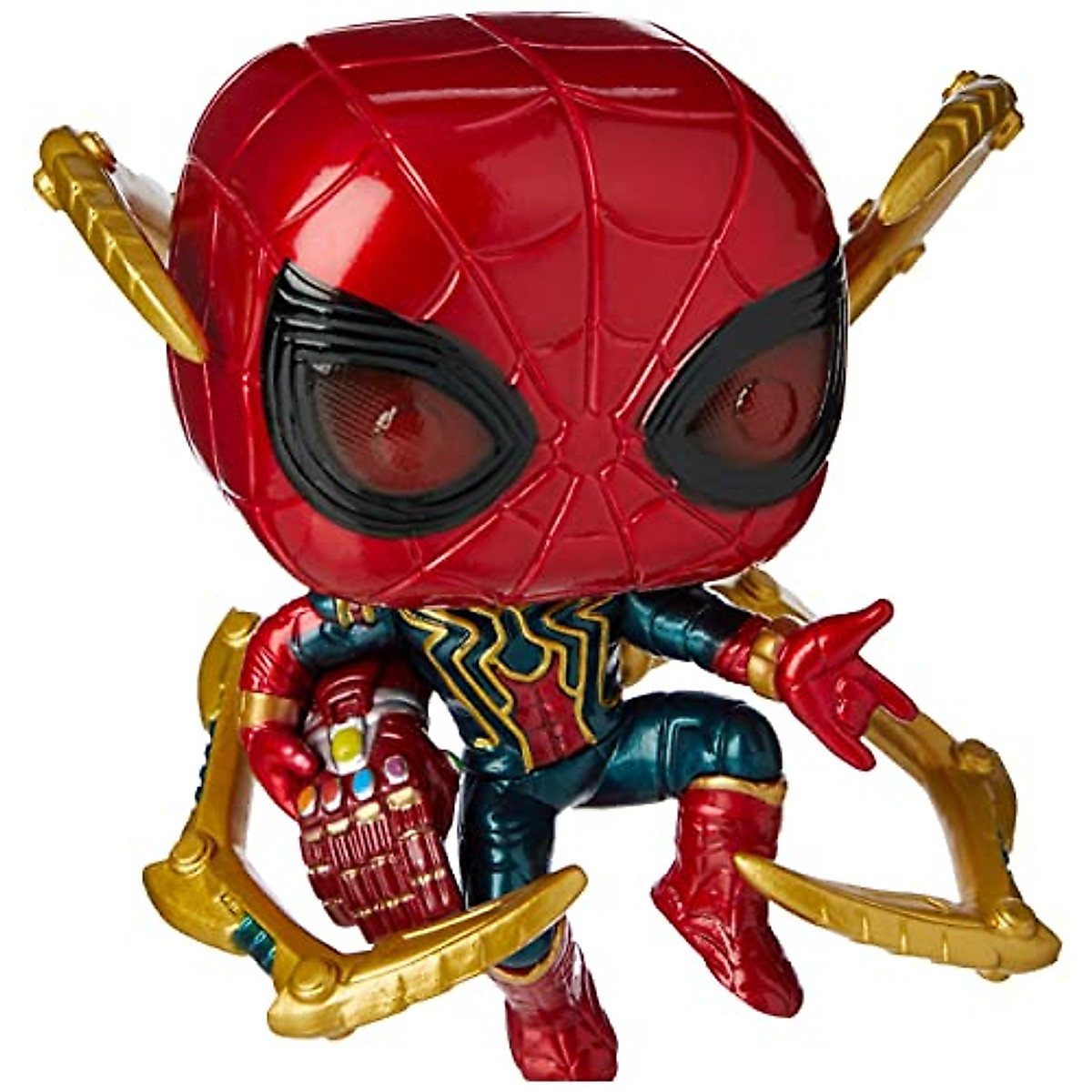 Funko Pop! Marvel: Avengers Endgame - Iron Spider with Nano Gauntlet, Multicolor (45138),3.75 inches