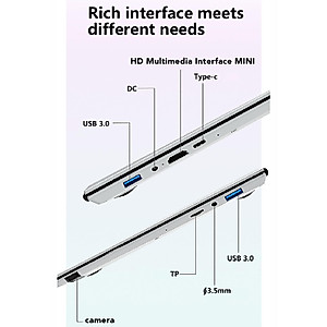 Serounder Laptop 15.6 inch with 7 Touchscreen for Windows 11, 1920x1080 Ultra HD, for Intel Celeron N5105, 16GB RAM, Backlit Keyboard, M.2 SSD, Webcam, HDMI, WiFi, Bluetooth (16GB+128GB